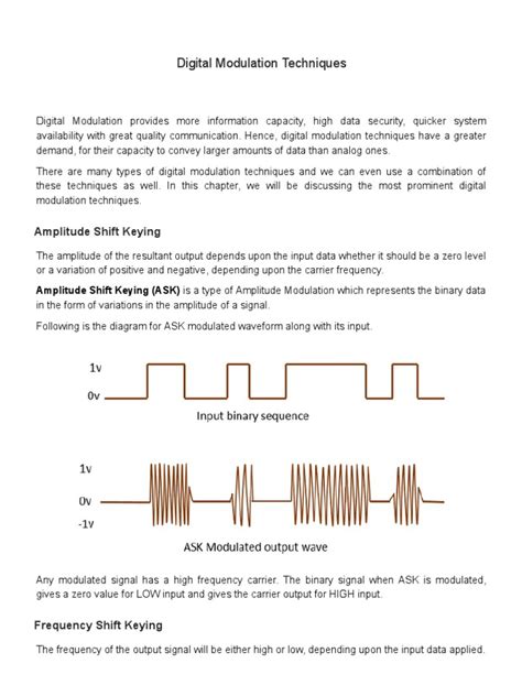 Digital Modulation Techniques Pdf Modulation Wireless