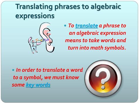 Ppt Translating Verbal Expressions To Algebraic Expressions Powerpoint Presentation Id2239323