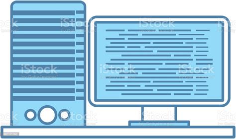 Computer Server Software Code Data Programming Stock Illustration