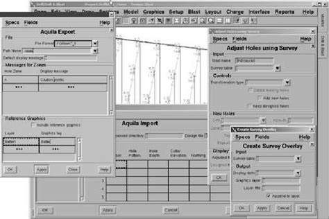 Example Interfaces For Drill Hole Import And Export Download Scientific Diagram