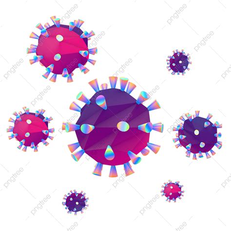 새로운 코로나 바이러스 변형 3d 일러스트 모델 디자인 낮은 폴리 낮은 폴리 코로나 바이러스 3d Png 일러스트 및 Psd 이미지 무료 다운로드 Pngtree