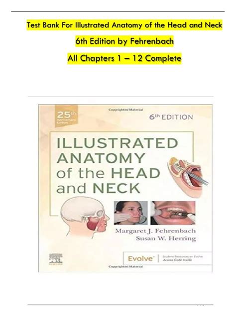Exam Elaborations Test Bank For Illustrated Anatomy Of The Head And Neck 6th Edition By