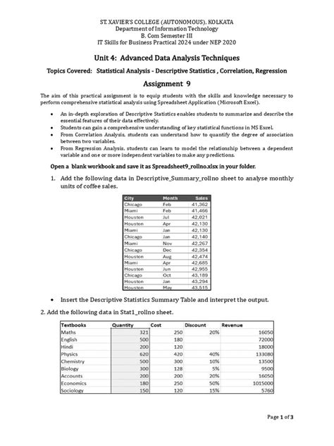 Excel 9 Pdf Regression Analysis Statistics