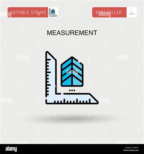 Measurement Simple Vector Icon Stock Vector Image And Art Alamy