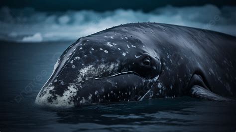 얼음과 어두운 바위로 둘러싸인 물 속의 회색 고래 남극 고래 고화질 사진 사진 물 배경 일러스트 및 사진 무료 다운로드 Pngtree