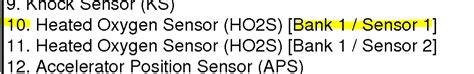 Codes P0030 And P0135 Where Is The Upstream O2 Sensor Located