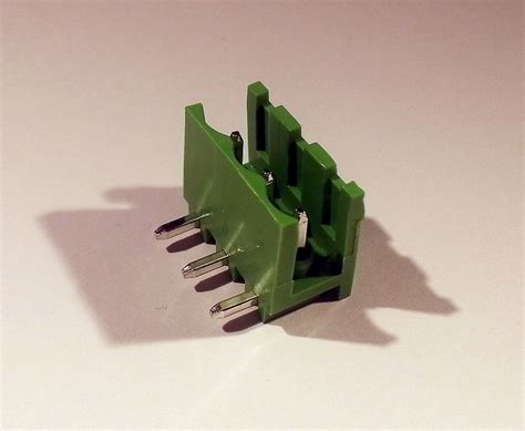 Pluggable Terminal Block 5mm Pitch 3 Ways Angled 90° Archiduino