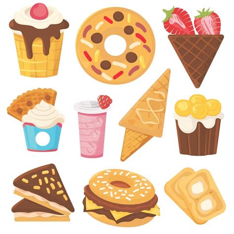 스 음식 터 일러스트레이션 만화 디자인 고립 된 배경 식사 그래픽 로고 아이콘 프리미엄 Ai 생성 벡터