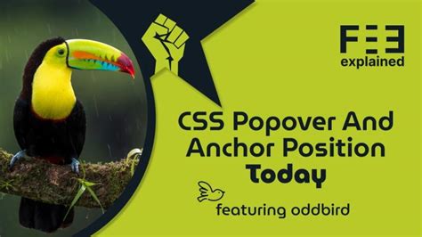 Popover And Css Anchor Positioning Today Std W Polyfill Frontend