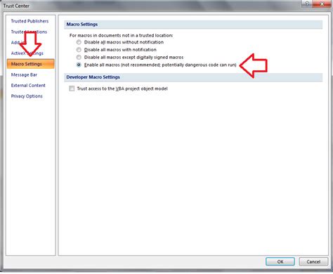 cara mengaktifkan macro vba di excel 2007 coretan lama