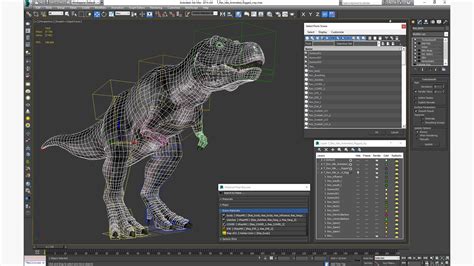 T Rex Idle Animated Rigged 3d Model 179 Max Free3d