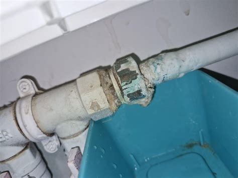 Hot Water Connection Leak Rplumbing