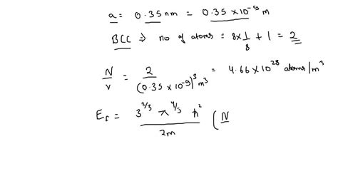 Solved Metallic Lithium Has A Bcc Crystal Structure Each Unit Cell Is A Cube Of Side Length A