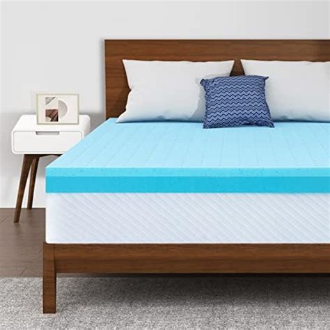 Maxzzz 4 Inch Mattress Topper Queen Cool Gel Memory Foam