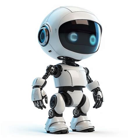 Premium Photo Magnificent Personal Assistant Robot Isolated On White
