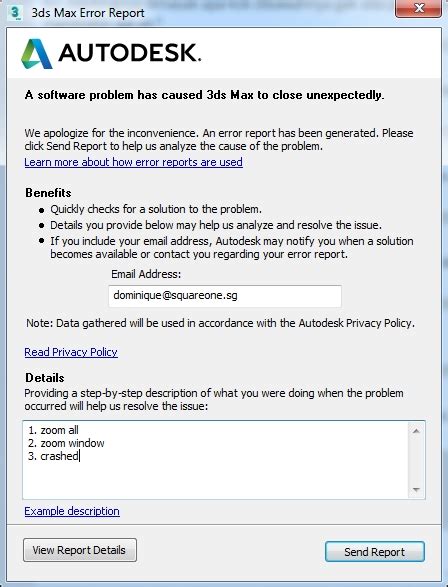 Max 2017 Keeps On Crashing Autodesk Community