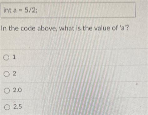 Solved What Is The Name Of The Java Arithmetic Symbol Above