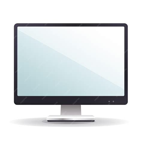 Premium Photo Computer Monitor Icon Flat Vector Illustration Isolated On Plain Background