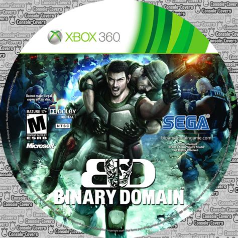 Binary Domain Ntsc Xbox 360 Cd Cover Dvd Cover Front Cover
