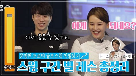 골프스윙 익절성공 스윙 구간별 레슨 포인트 짚어보기 By문정현프로 Youtube