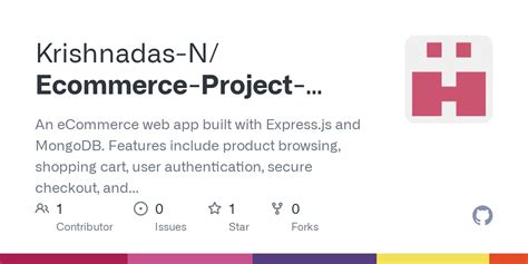 Github Krishnadas Necommerce Project Fstore An Ecommerce Web App Built With Expressjs And