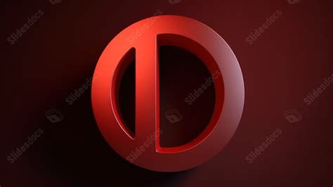 A 100 Symbol On A Vibrant Red Rendered In 3d Powerpoint Background For Free Download Slidesdocs