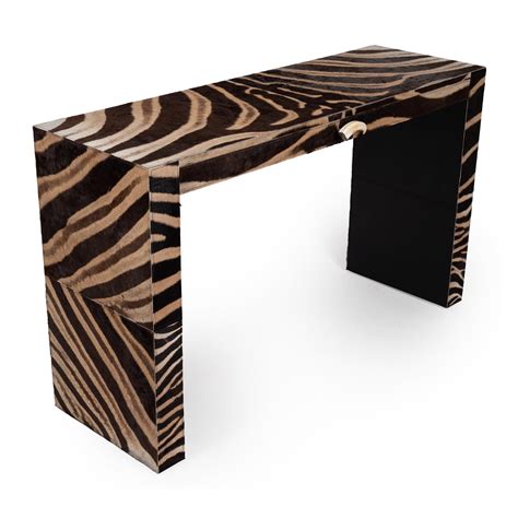 Luxury Handcrafted African Game Hide Console Tables And Desks Ngala Trading