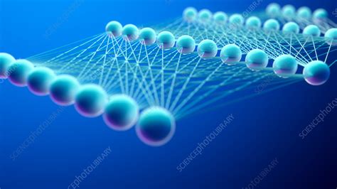Ai Neural Network Topology Conceptual Illustration Stock Image