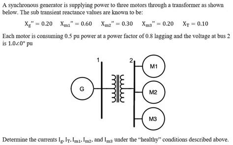 [solved] A Synchronous Generator Is Supplying Power To Th