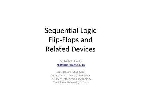 PPT Sequential Logic Flip Flops And Related Devices PowerPoint Presentation ID