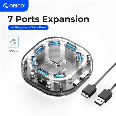 Orico Usb Hub Ports Usb With Cm Data Cable Shopee Singapore
