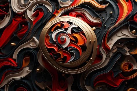 Premium AI Image Abstract Design Incorporating Symbols Of Unity And