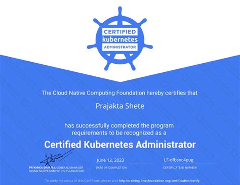 Prajakta Shete On Linkedin Cka Kubernetes Certification