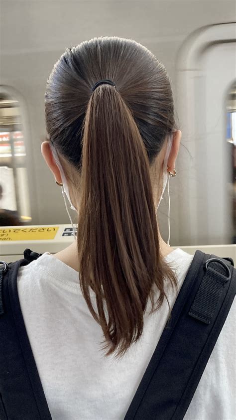 ボード「うなじ」のピン 美人 ポニーテール ロングヘア ポニーテール ヘアスタイル