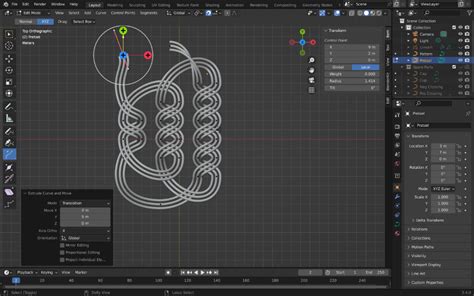 Curve Basics Mathematical Illustration In Blender