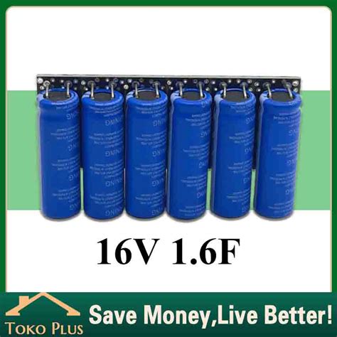 Jual 6pcs Set Farad Capacitor Module 16v 1 6f Farad Power Kapasitor Bank Super Capacitors