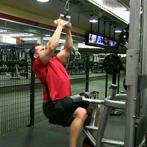 Lat Pull Down Triangle Exercise How To Workout Trainer By Skimble