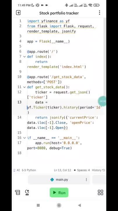 Aditya Saini On Linkedin Python Flask Yfinance Webdevelopment Realtimedata Stockportfolio…