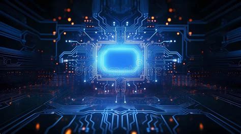 Circuit Board Background Technology And Science Concept 3d Rendering Generative Ai