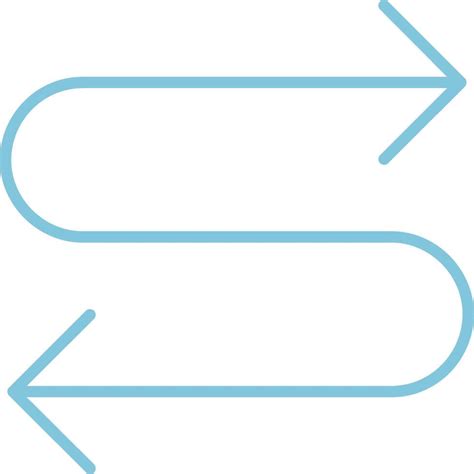 Zigzag Arrow Vector Icon Vector Art At Vecteezy