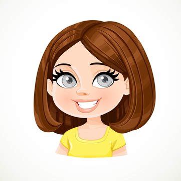 Girl With Short Hair Clipart