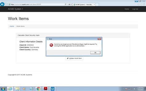 Cannot Access Target Process Elevated Privileges Might Be Required Error Academy Feedback