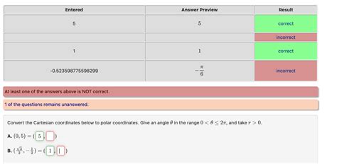 Solved Convert The Cartesian Coordinates Below To Polar Chegg Com
