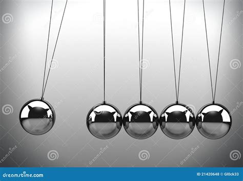 Newton S Cradle Stock Illustration Illustration Of Identical