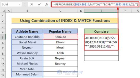How To Find Partial Match In Two Columns In Excel 4 Methods