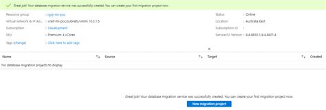Azure Sql Managed Instance Database Migration Service Dms Online Data Migration Migrate