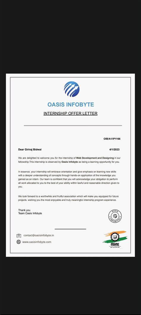 giriraj bidwai on linkedin connections oasisinfobyte coding webdevelopment mernstack