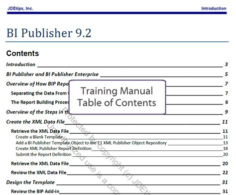 Jd Edwards Bi Publisher Training