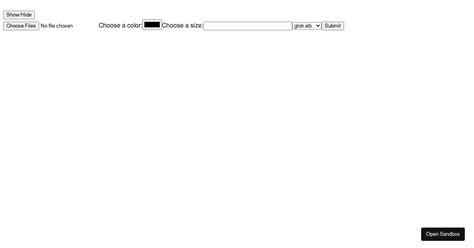 File Upload With Js Codesandbox