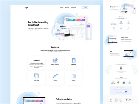 SASS Landing Page Design On Behance